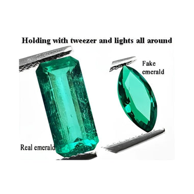 How to Tell if an Emerald is Real or Fake Set of Images