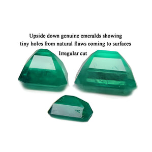 How to Tell if an Emerald is Real or Fake Set of Images